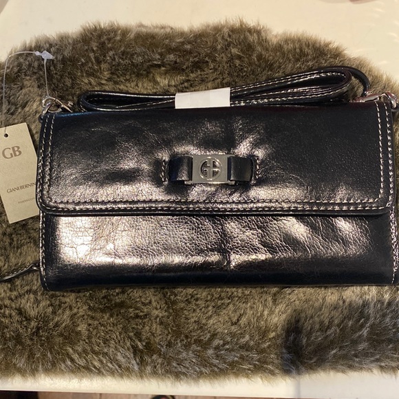 Giani Bernini | Bags | Nwt Ganini Bernini Cross Body Bag In Black Faux ...